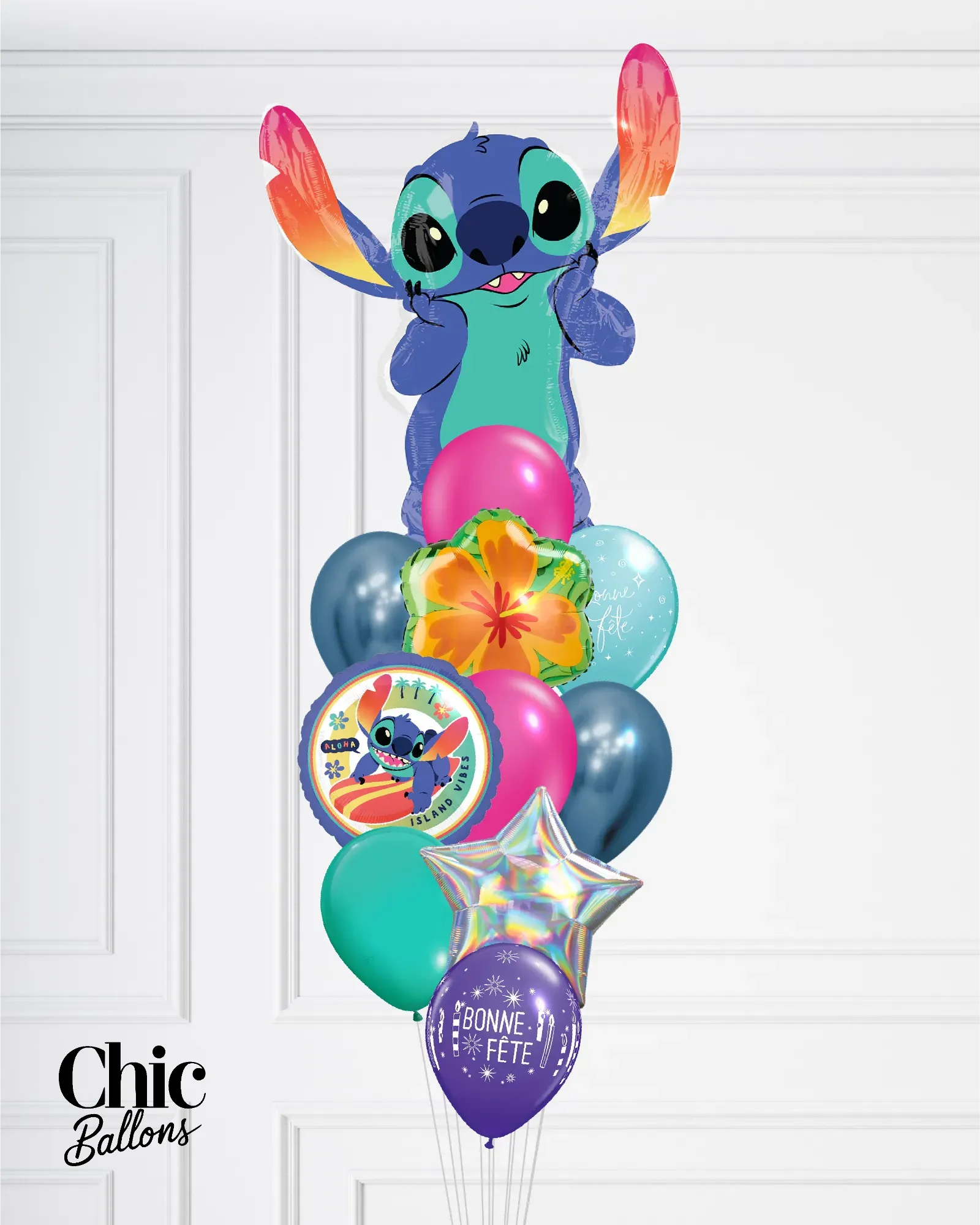 Bouquet de ballons - Stitch – Chic Ballons